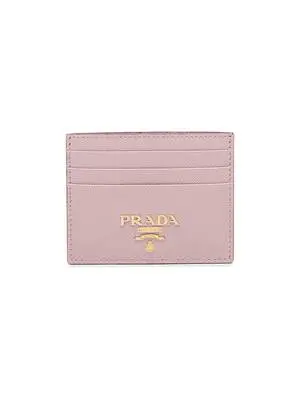 Prada Saffiano Leather Card Holder Blush Pink
