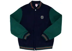 Supreme Lacoste Wool Varsity Jacket - Navy