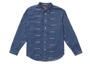 Supreme Logo Denim Shirt