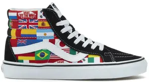 VANS Sk8-hi Reissue High Top Sneakers With Flag Print - Multi/true White