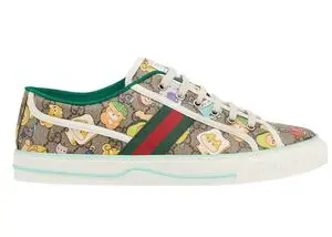 Gucci X Pikarar Tennis 1977 Animal Print Sneakers