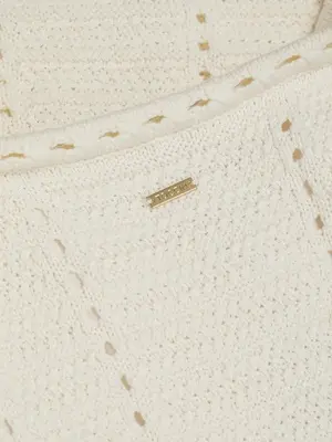 TOCCIN Thea Pointelle-knit Cotton Minidress