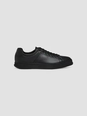 FERRAGAMO Clayton Leather Low-top Sneakers - Nero