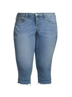 SLINK JEANS Women's New Pirate Medium-Rise Capri Jeans - Lea  - Lea