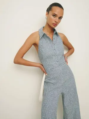 REFORMATION Ryan Linen Jumpsuit
