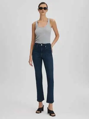 Good American Slim Fit Cropped Jeans