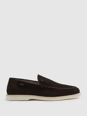 Hogan Suede Loafers - Brown