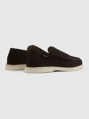 Hogan Suede Loafers - Brown
