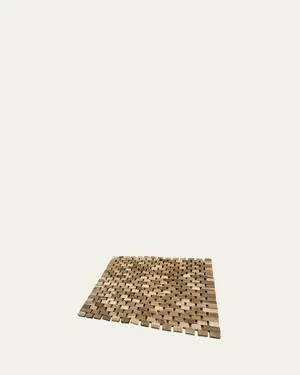 NOMI K Interlocking Wood Folding Placemat, 14" X 19