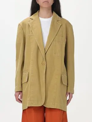 Max Mara Single-breasted Jacket - Mustard