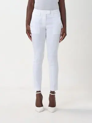 DONDUP Tailored Linen Trousers - White