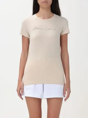 Armani Exchange Embellished Crewneck T-shirt - Beige