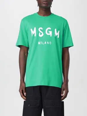 MSGM Cotton T-shirt Green