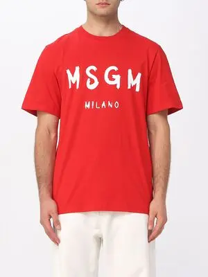MSGM Cotton T-shirt Red