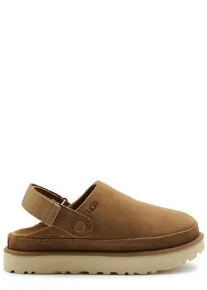 UGG Goldenstar Suede Clogs - Beige
