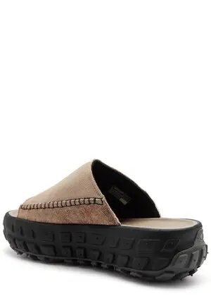 UGG Venture Daze Suede Flatform Sliders - Black