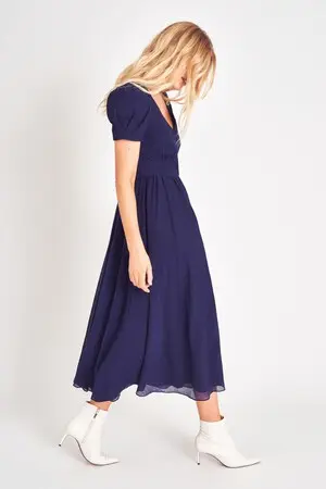 LoveShackFancy Hutchinson Midi Dress