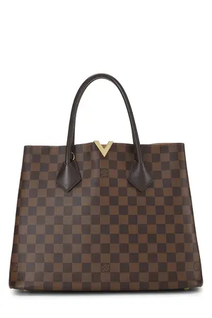 LOUIS VUITTON Damier Ebene Kensington Tote - Brown