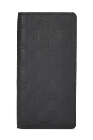 LOUIS VUITTON Damier Infini Brazza Continental Wallet - Black