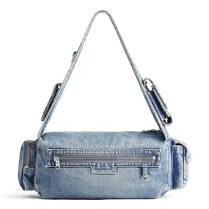 Balenciaga Superbusy Small Sling Bag Denim