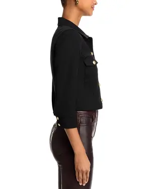 L'Agence Kumi Cropped Jacket - Black