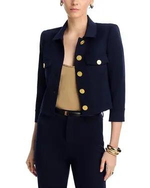 L'Agence Kumi Cropped Jacket - Midnight