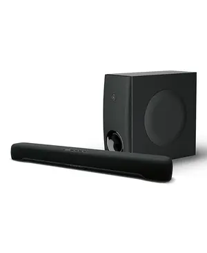 YAMAHA Channel Compact Sound Bar System With Wireless 50w Subwoofer - Black