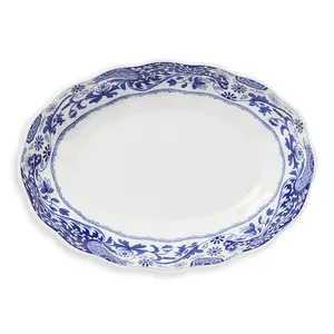 SPODE Brocato Oval Fluted 6 Dish - Blue