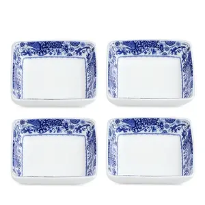 SPODE Brocato Square Dipping Dish, Set Of 4 - Blue