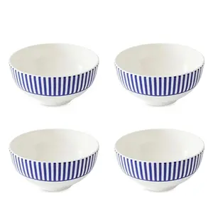 SPODE Italian Steccato Rimless Bowls, Set Of 4 - Blue