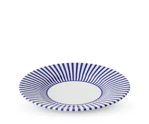 SPODE Italian Steccato Narrow Stripe Tidbit Plates, Set Of 4