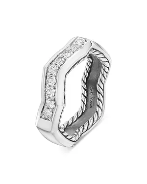 David Yurman Stax Zig Zag Ring - Silver