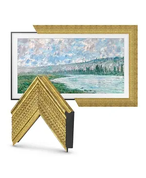DECO TV FRAMES 75" Customizable Frame For Samsung The Frame Tv 2021-2025 Gatsby Gold
