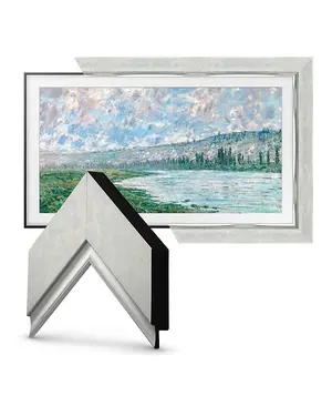 DECO TV FRAMES 65" Frame For Samsung The Frame Tv 2021-2025 Contemporary Silver