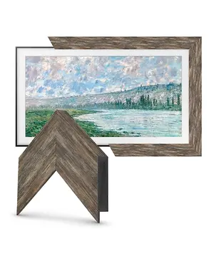 DECO TV FRAMES 65" Frame For Samsung The Frame Tv 2021-2025 Distressed Barnwood