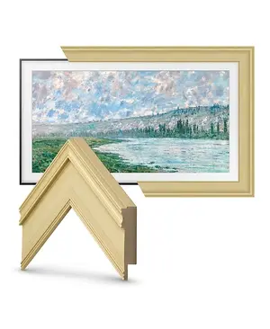 DECO TV FRAMES 32" Frame For Samsung The Frame Tv 2021-2025 - Antique White