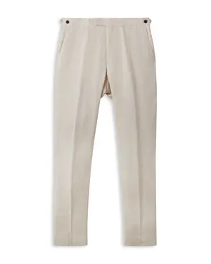 REISS Kin Linen Slim Fit Suit Pants