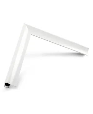 DECO TV FRAMES 55" Alloy Prismatic Frame For Samsung The Frame Or Frame Pro Tv 2021-2025 - Prismatic Pure White