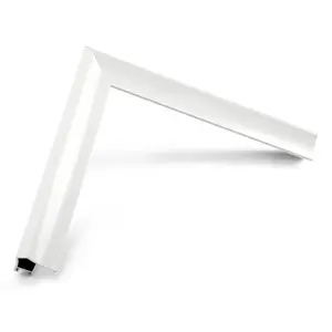 DECO TV FRAMES 32" Alloy Prismatic Frame For Samsung The Frame Or Frame Pro Tv 2021-2025 - Prismatic Pure White