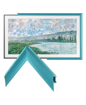 DECO TV FRAMES 75" Alloy Prismatic Frame For Samsung The Frame Or Frame Pro Tv 2021-2025 - Prismatic Caribbean Turquoise