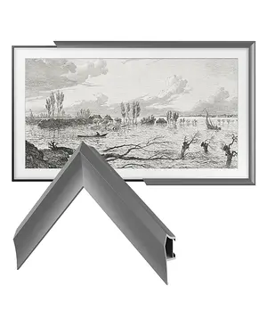 DECO TV FRAMES 75" Alloy Prismatic Frame For Samsung The Frame Or Frame Pro Tv 2021-2025 - Prismatic Graphite