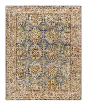 Livabliss Mona Lisa Mni-2302 Area Rug, 2' X 3 - Rust/denim