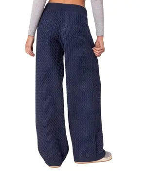 EDIKTED Portia Relaxed Cable Knit Pants
