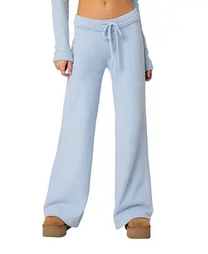 EDIKTED Plush Knit Pants