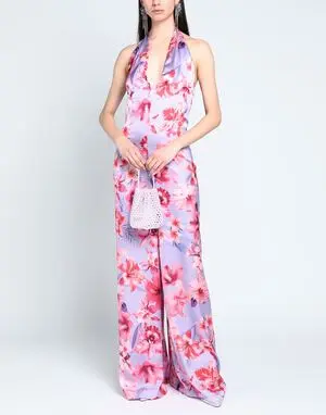 Pinko Polyester Floral Jumpsuit - Purple