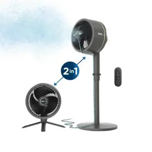SHARK Flexbreeze Fan With Instacool Mist Attachment - Dark Grey