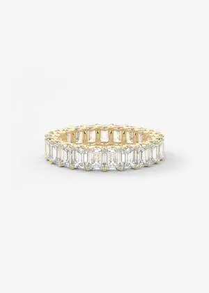 FRANK DARLING Emerald Cut Eternity Band - Yellow Gold