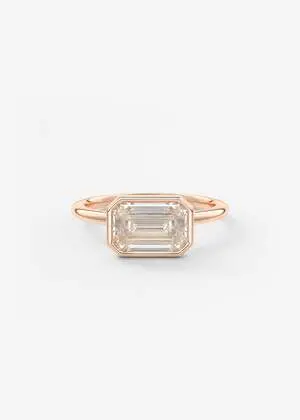 FRANK DARLING The Daily Bezel E.w. Emerald Ring - Yellow Gold