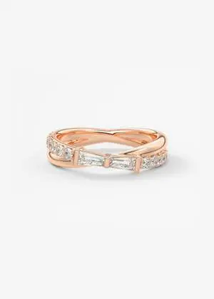FRANK DARLING The Spritz Diamond Crossover Band - Yellow Gold