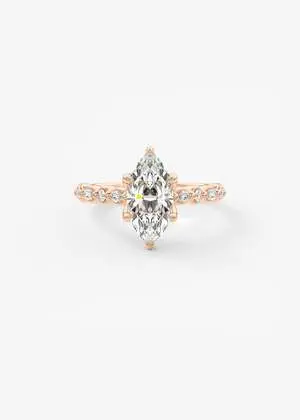 FRANK DARLING Chantilly Marquise Engagement Ring - Yellow Gold